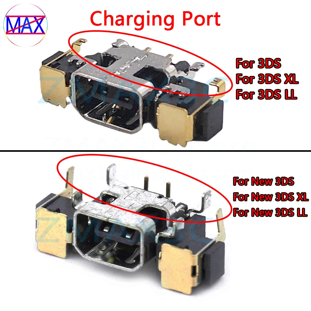 Charging Port For 3DS XL and LL Console Power Jack Socket — Sourcely ...
