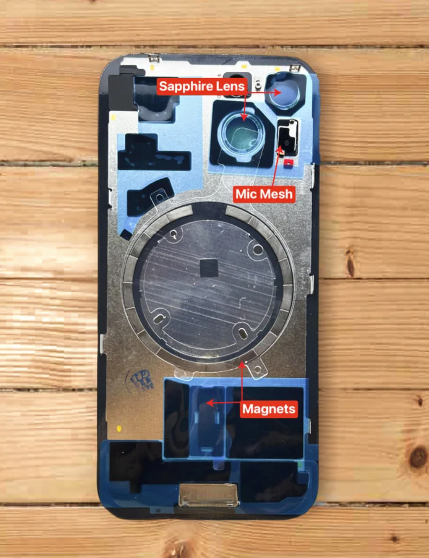 iPhone 15 with Camera Sapphire Lens Backglass — Sourcely Plus LLC